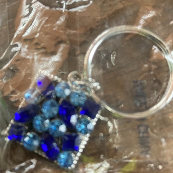 Accessories | Crystal Blue Sparkly Key Chain | Poshmark